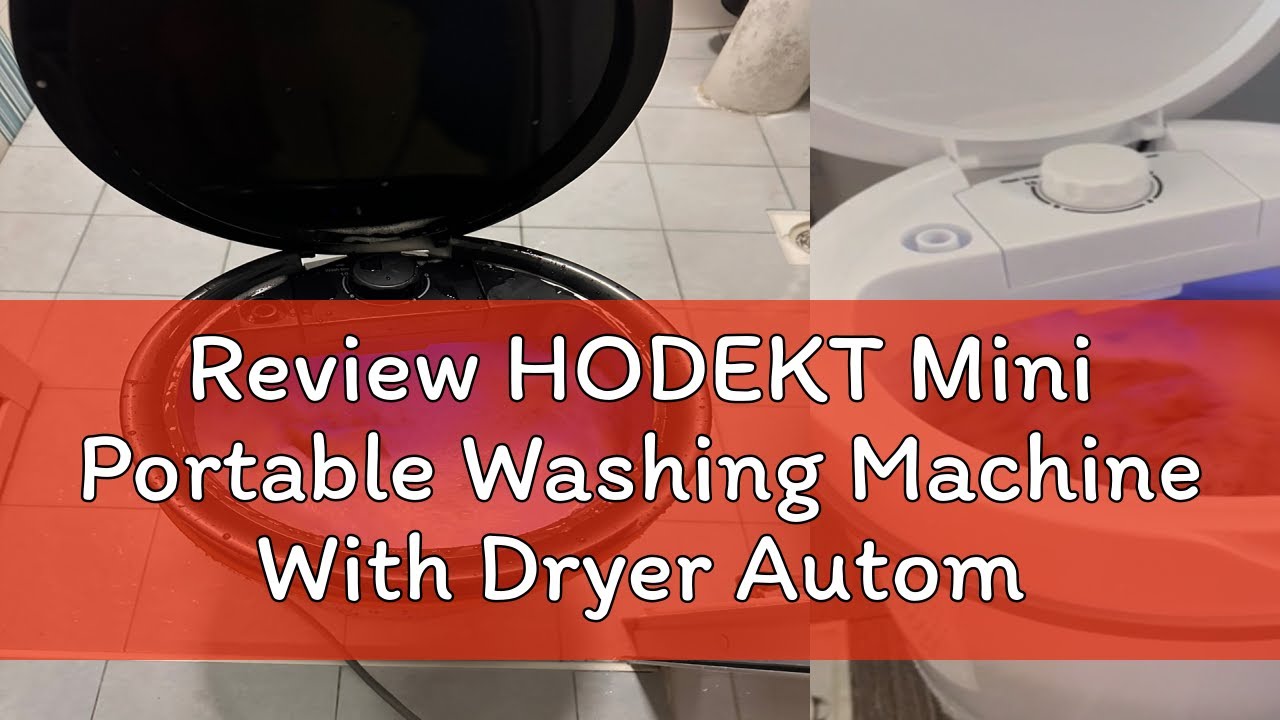 Review HODEKT Mini Portable Washing Machine With Dryer Automatic Blue ...