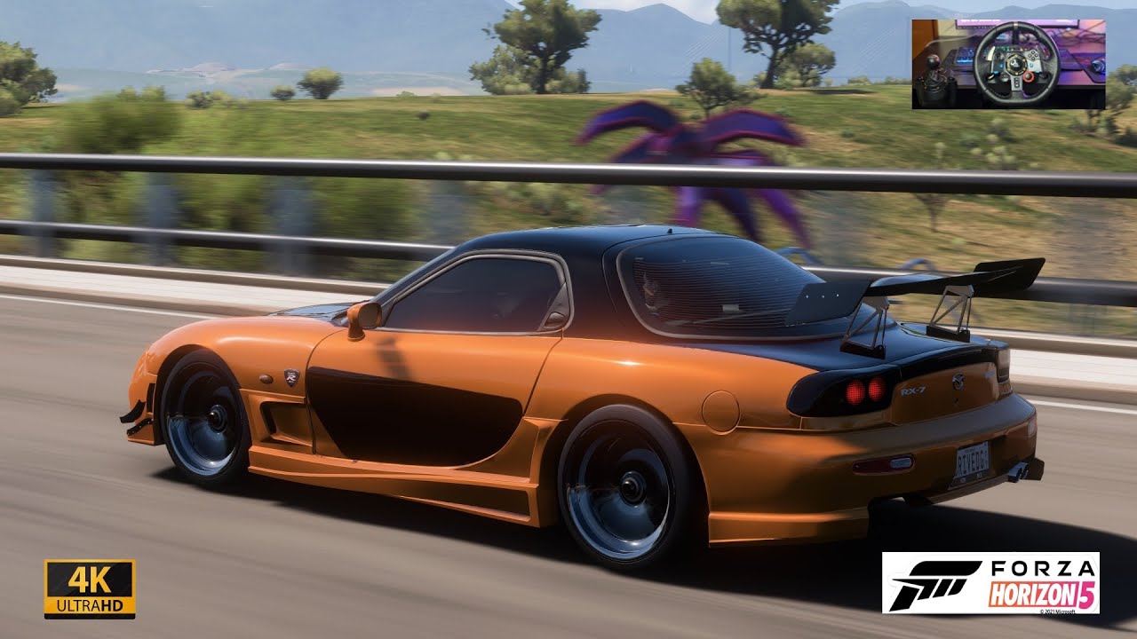 Mazda RX-7 Han's Tokyo Drift | Forza Horizon 5 | Logitech G29 Steering ...