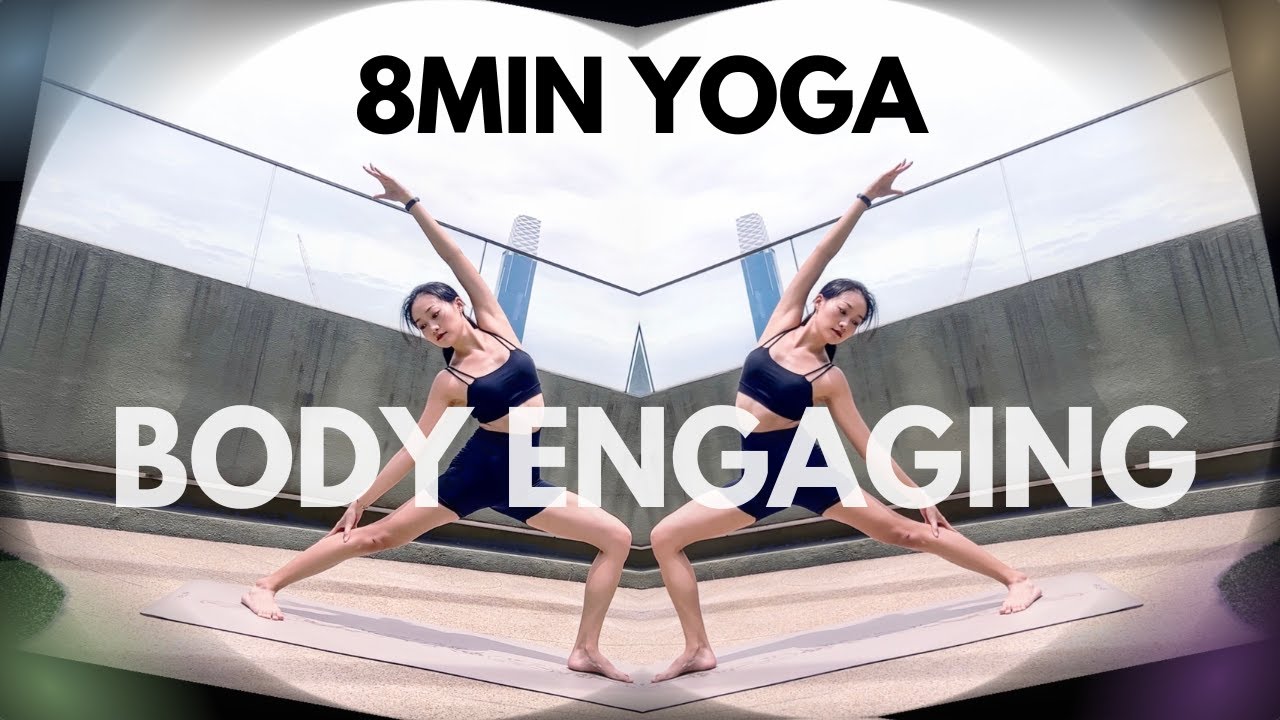 8 Min Yoga For Quick Warm Up & Full Body Engage - YouTube