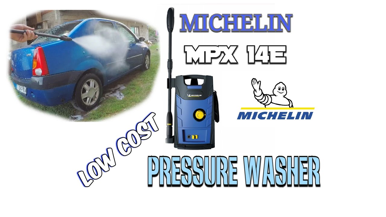 Pressure washer MICHELIN MPX 14E upotreba - YouTube