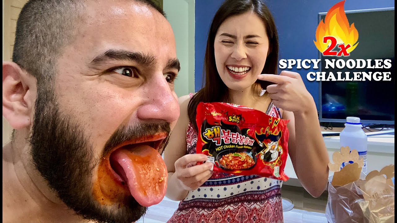 We ate the Worlds Spiciest Noodles | Spicy Noodles Reaction | Challenge ...