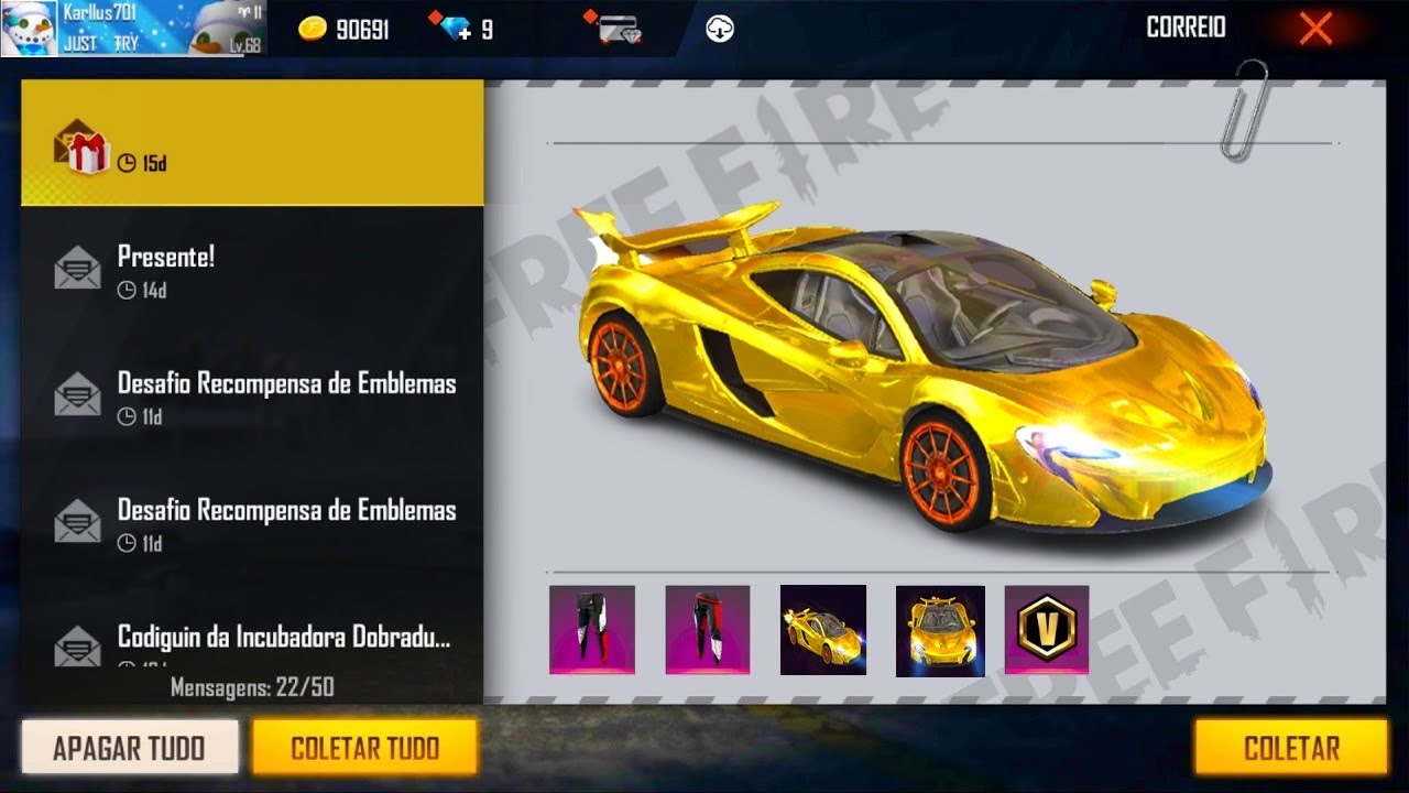 O CARRO MAIS APELÃO DO FREE FIRE ! - YouTube