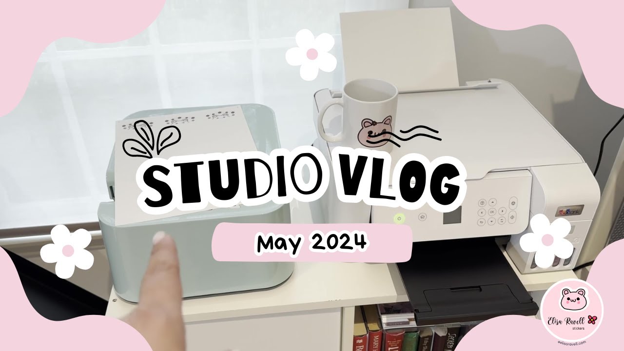 Studio Vlog| Shop Update | Etsy Shop | Starting Sublimation | Sticker ...
