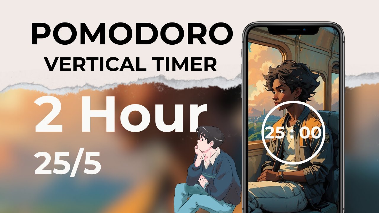 25/5 Pomodoro Timer | Study with me | 2 hour timer | Pomodoro Technique ...