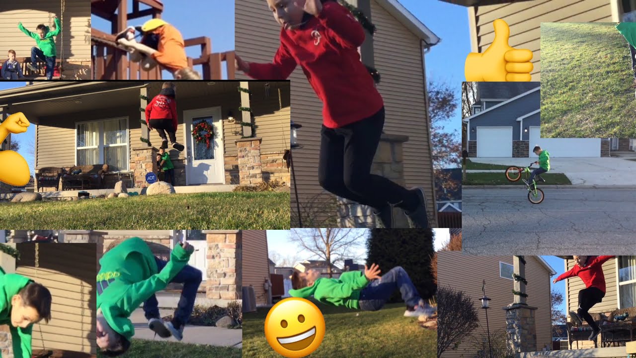 Flipping, bikes, and jumping tricks - YouTube