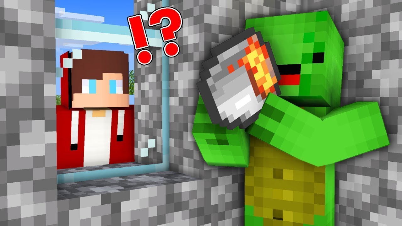 Mikey and JJ: Mikey drinks lava??? in Minecraft - Maizen - YouTube