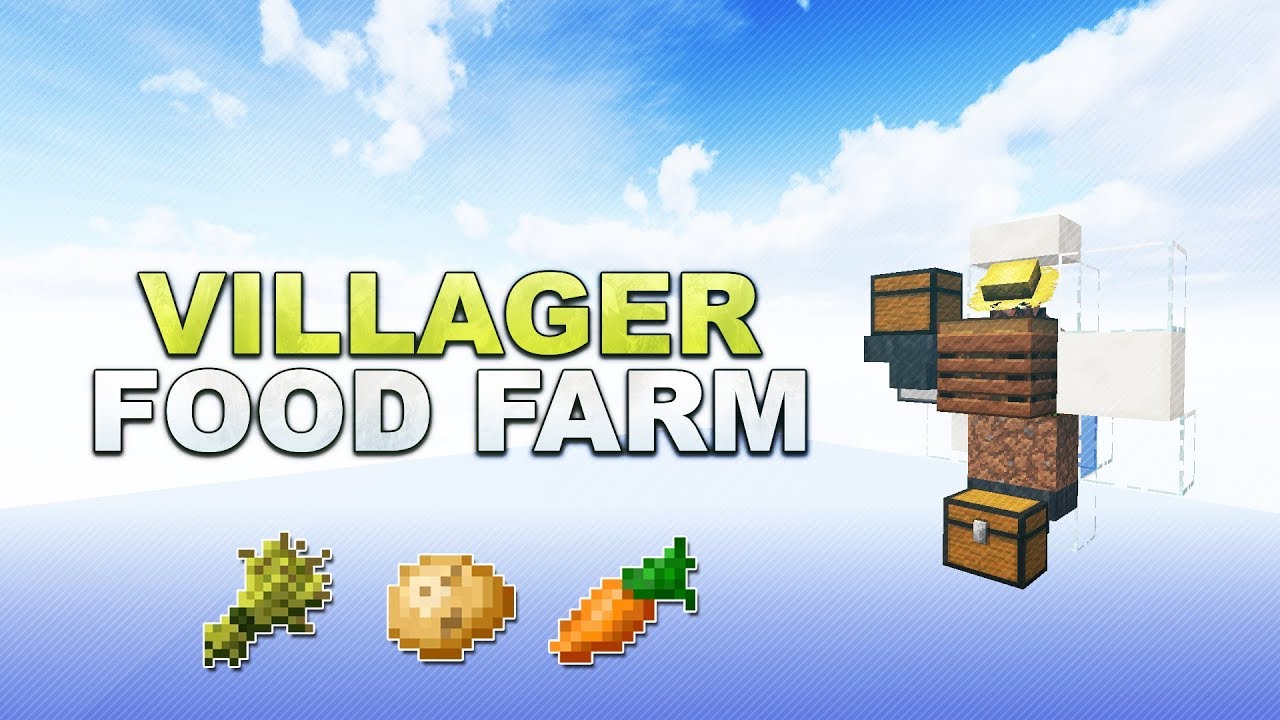 Minecraft - NANO Villager Food Farm (Weizen & Karotten & Kartoffeln ...