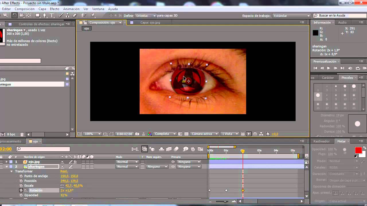 Tutorial After Effects - Sharingan Animado - HD - YouTube