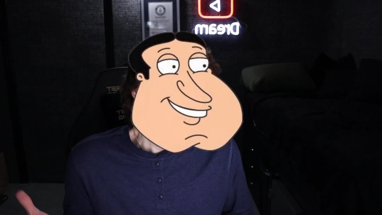 dream face reveal but it's quagmire - YouTube