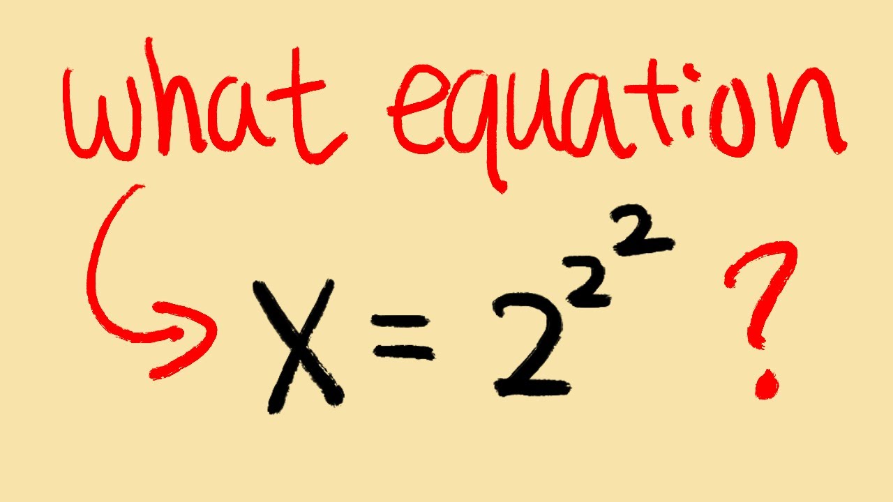 What Equation Will Give You The Solution X 2 2 2 YouTube