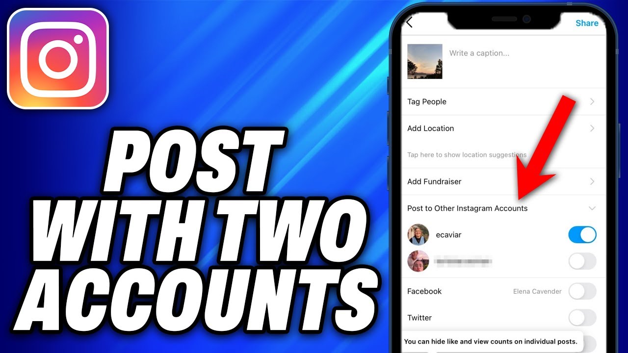 How To Post on Instagram with Two Accounts - Easy Fix - YouTube
