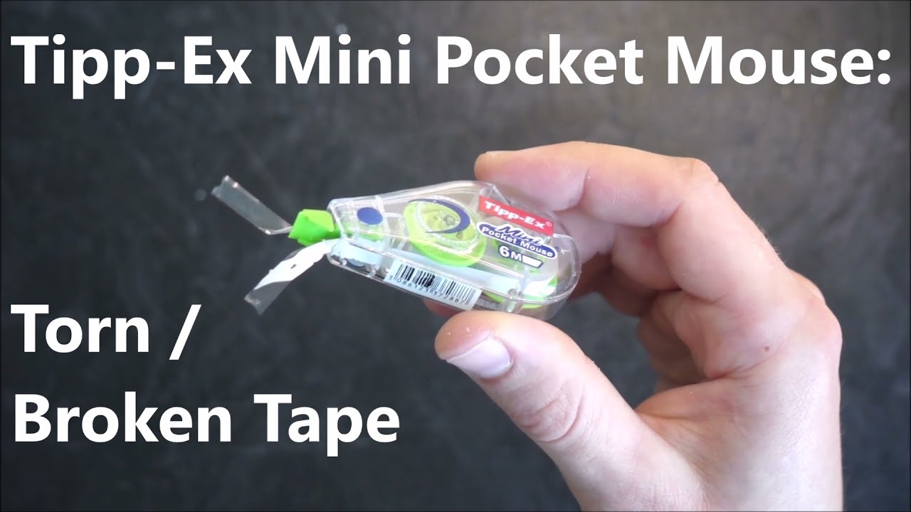 FIX: Tipp-Ex Mini Pocket Mouse - Torn / Broken Tape - YouTube
