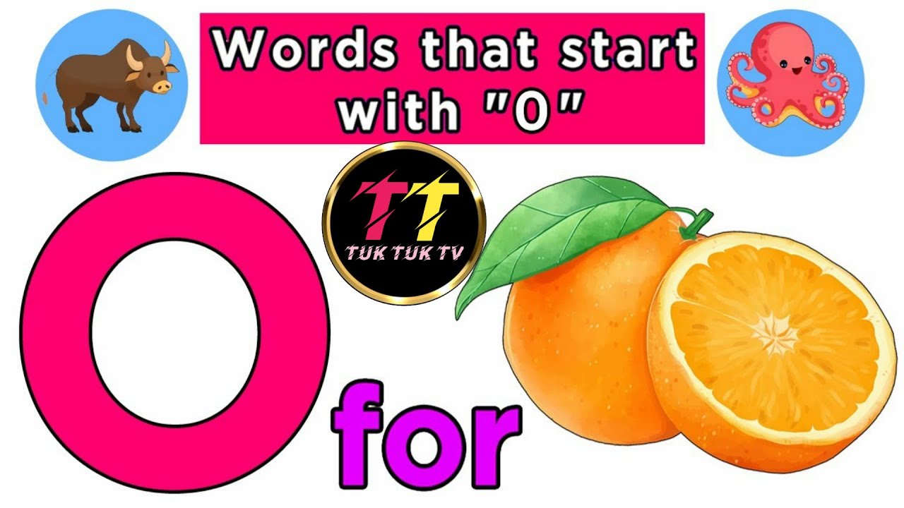 Words That Start With Letter 'O' 🥳| Alphabet O से शुरू होने वाले Words ...