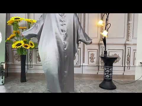 --urgarment.com--Satin Farasha Abaya Dress For Muslim Women | Abaya | Muslim Dress