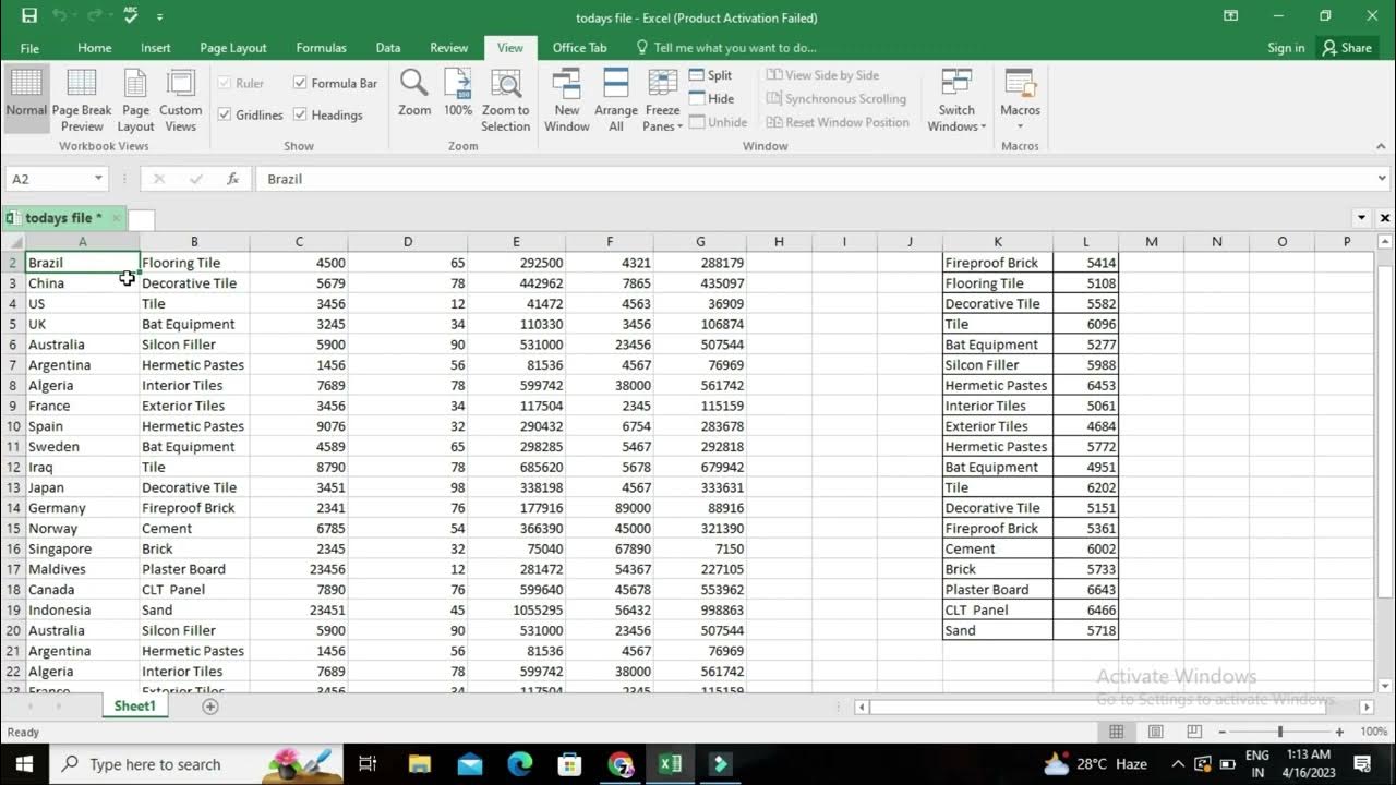 How to Freeze Multiple Rows and or Columns in Excel using Freeze Panes ...