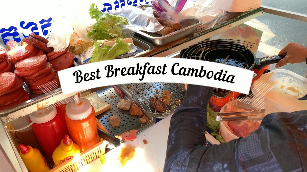 #Khmerfood | Best Breakfast Cambodian សាំងវិច - YouTube