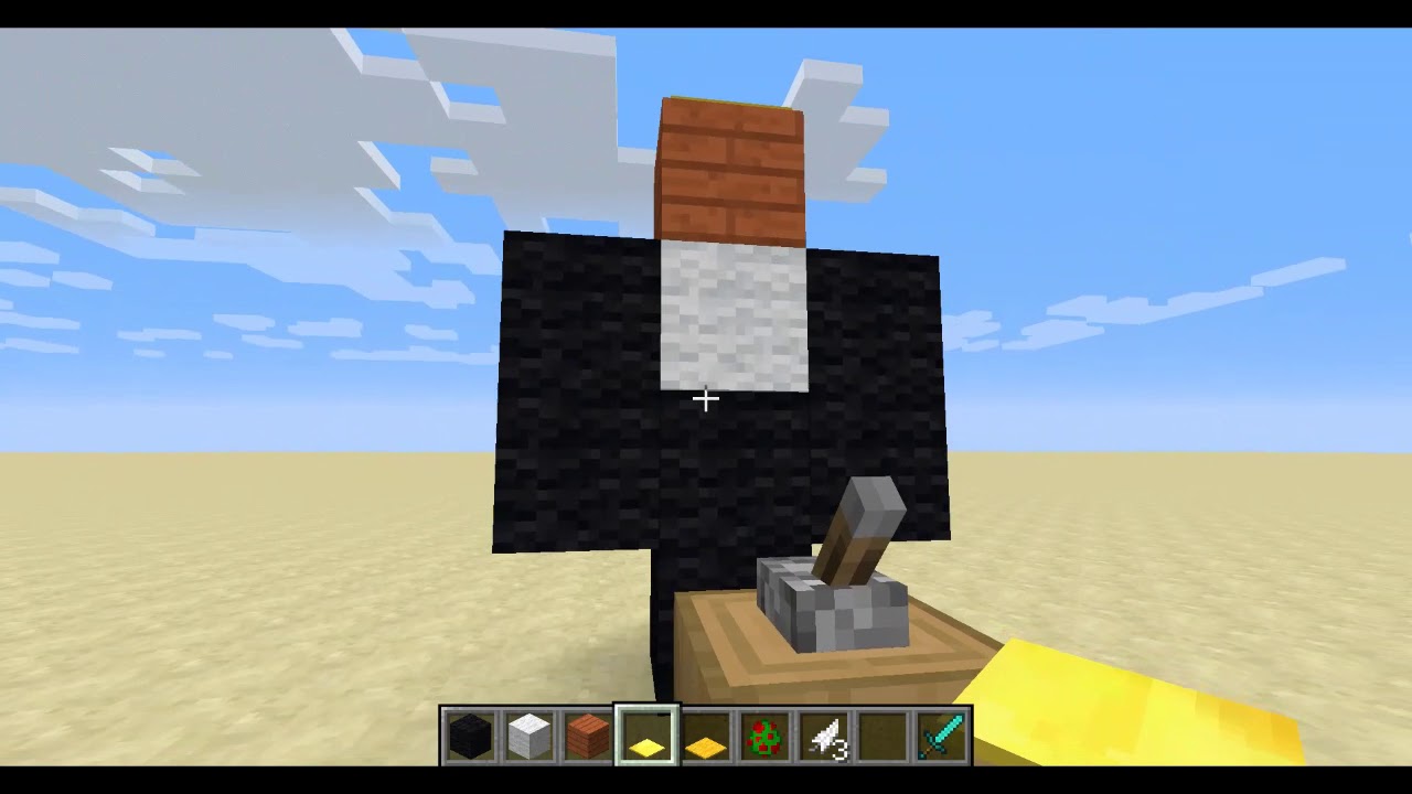 [MINECRAFT]How to Make Donald Trump -Step by Step Tutorial - YouTube