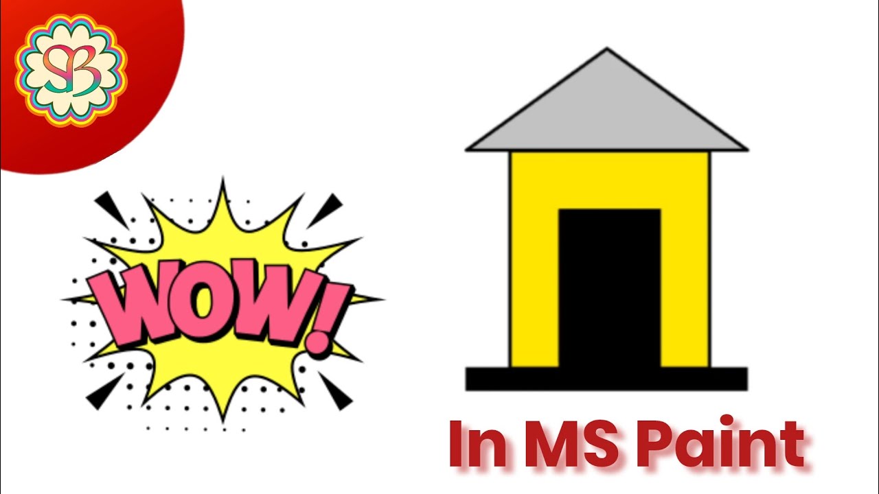 MS Paint drawing tutorial very easy and fast| Kids digital art - YouTube