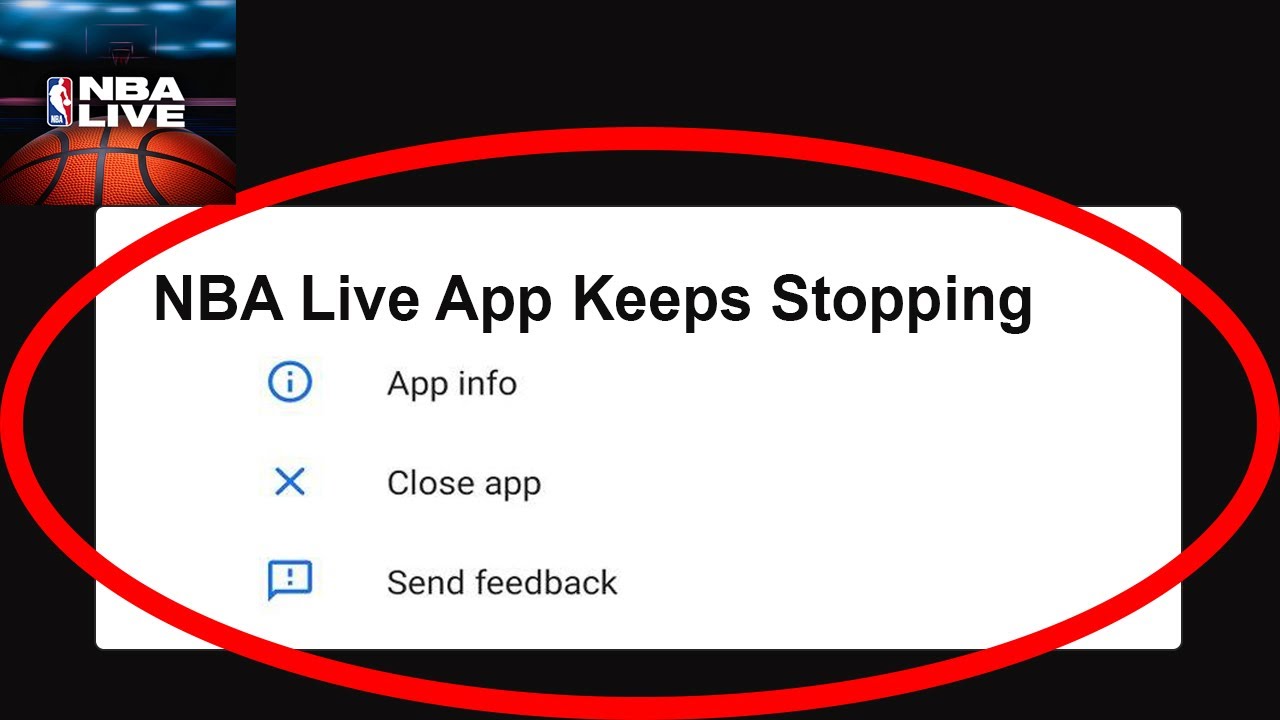 Fix NBA Live App Keeps Stopping | NBA Live App Crash Issue | NBA Live ...