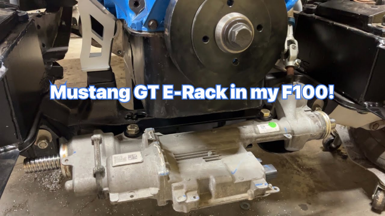 Installing the Mustang E-Rack in my big block F100! - YouTube