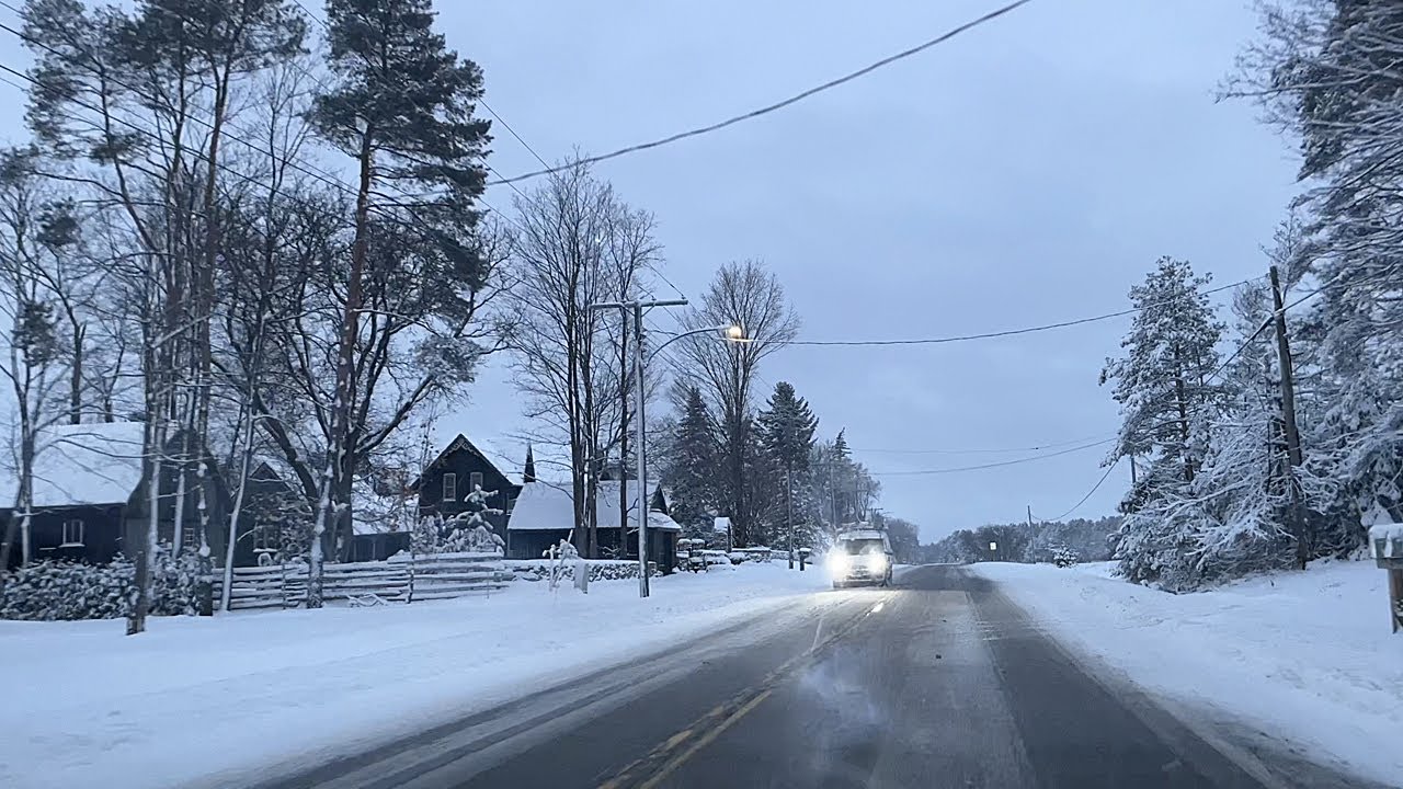 Exploring Canada | What Ontario rural roads looks like in winter - YouTube