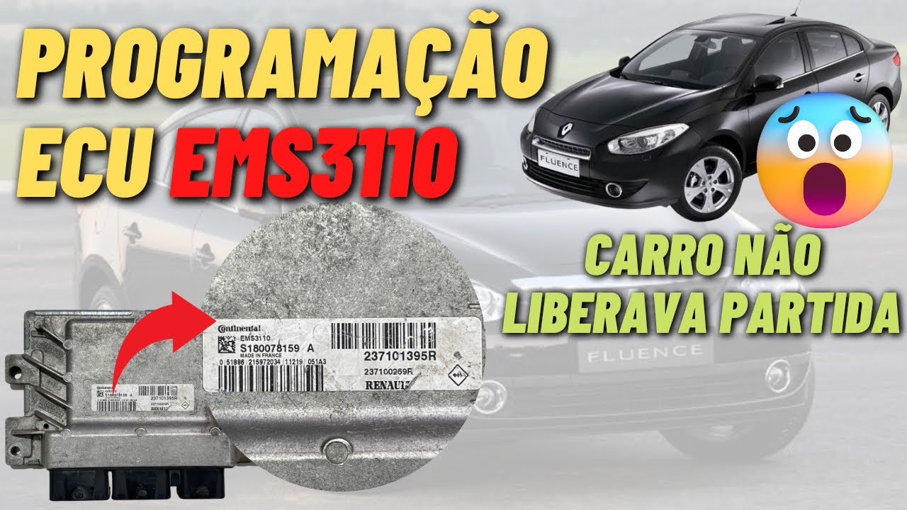 Programação #ECU #EMS3110 Código 237101395R - S180078159A #Renault # ...