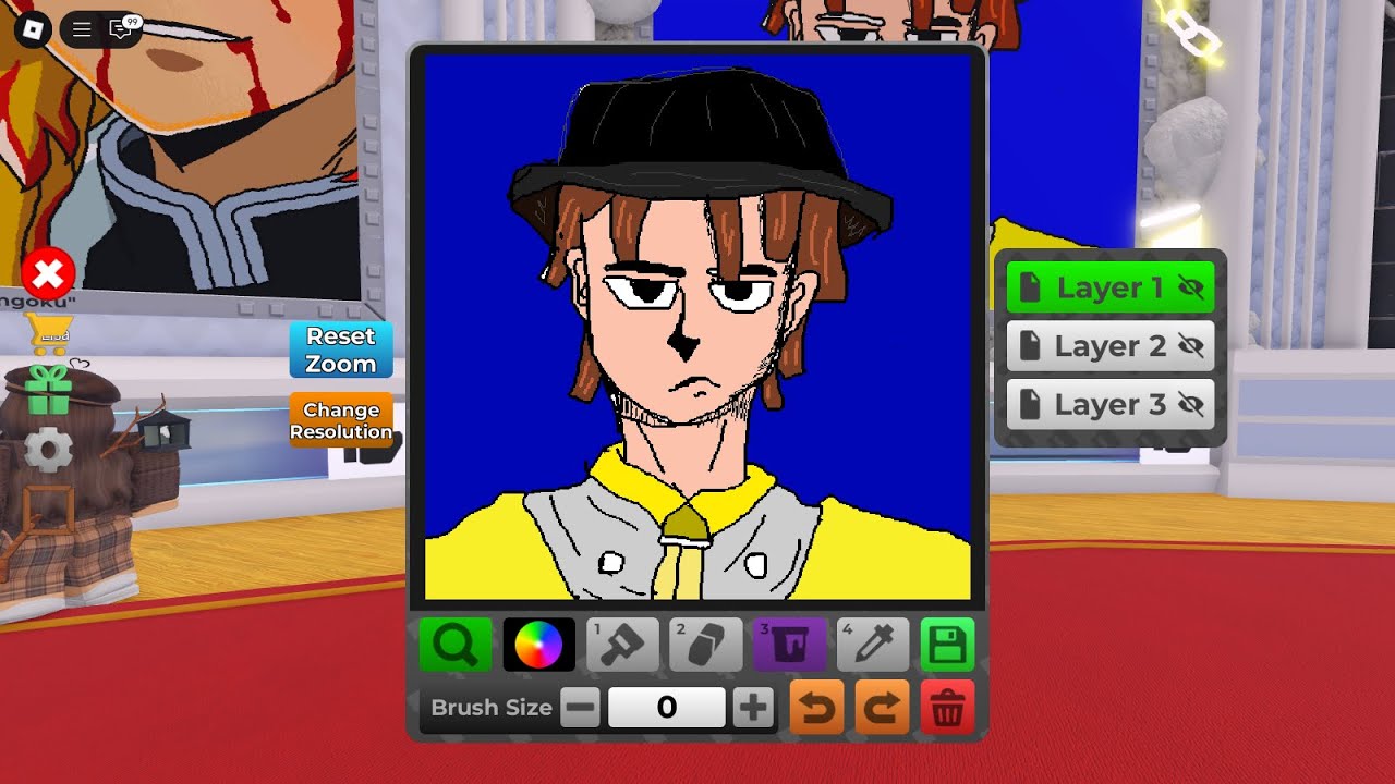 Drawing my own profile picture! in Draw and donate [ROBLOX] - YouTube