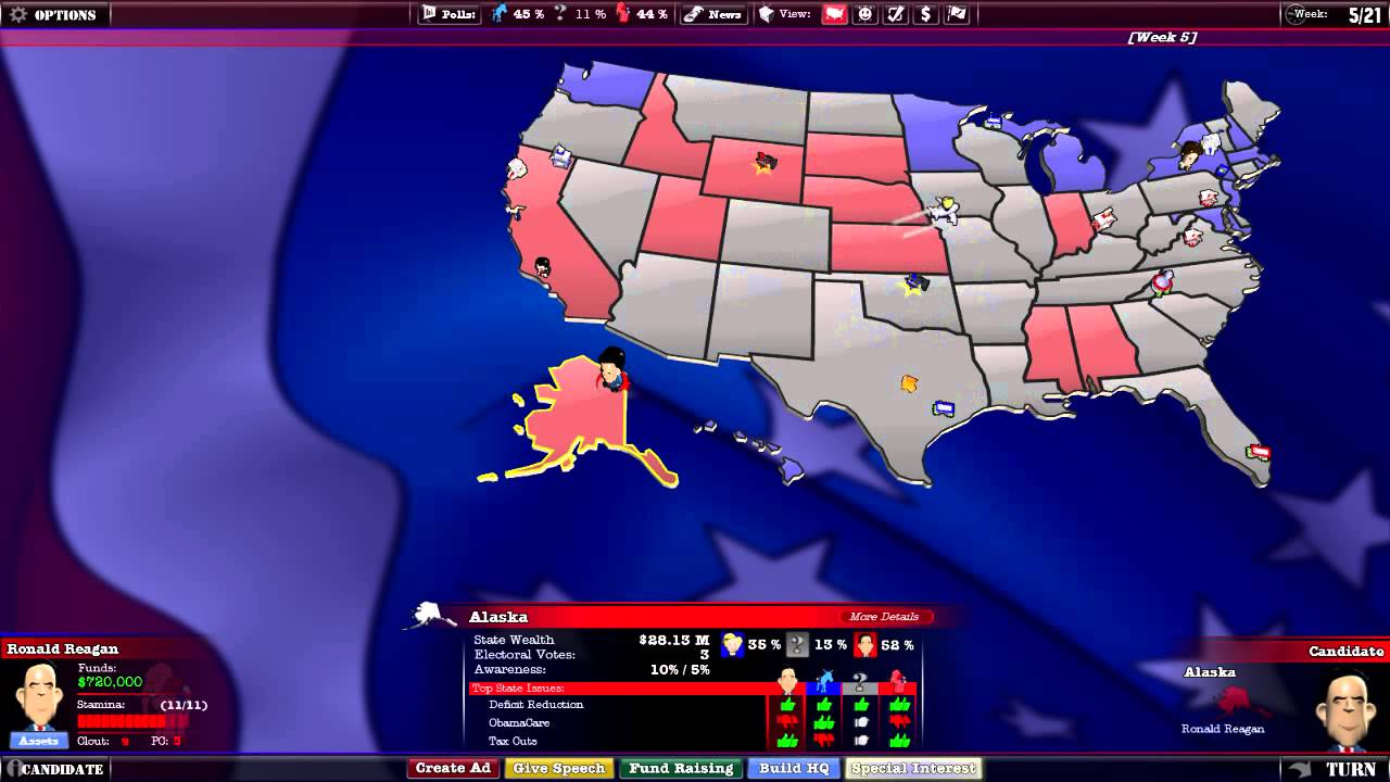 Reagan vs. Clinton: Political Machine 2012 pt. 1 - YouTube