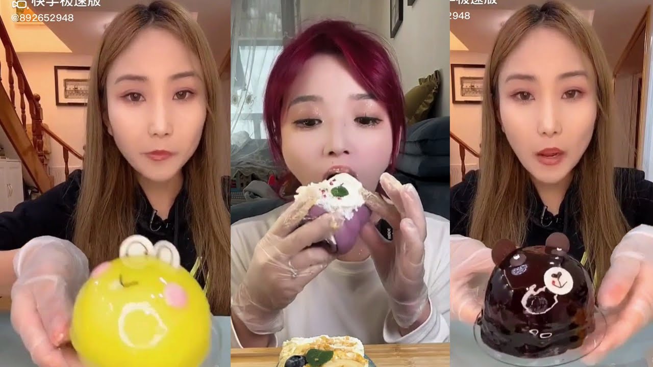 ASMR various DESSERT MUKBANG 😍🍰🍨🍩 (Real sound) Kwai eating show - YouTube