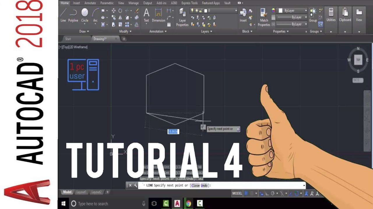 Autocad 2018 Line Command Tutorial How To Draw A Line In Autocad 2018 autocad-2018-line-command-tutorial-how-to-draw-a-line-in-autocad-2018
