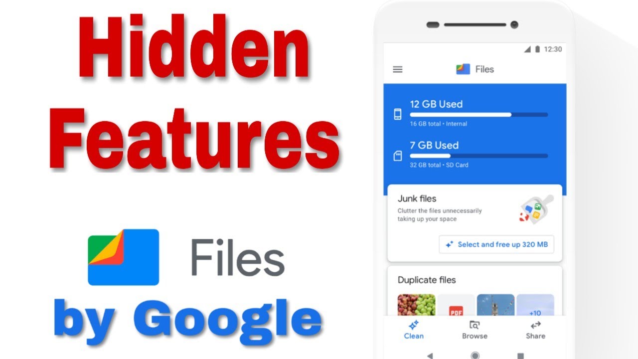 Top Secret/Hidden features of Files by google | Files Go app - YouTube