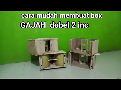 Cara mudah membuat box gajah Ramayana 2 inc dari triplek - YouTube