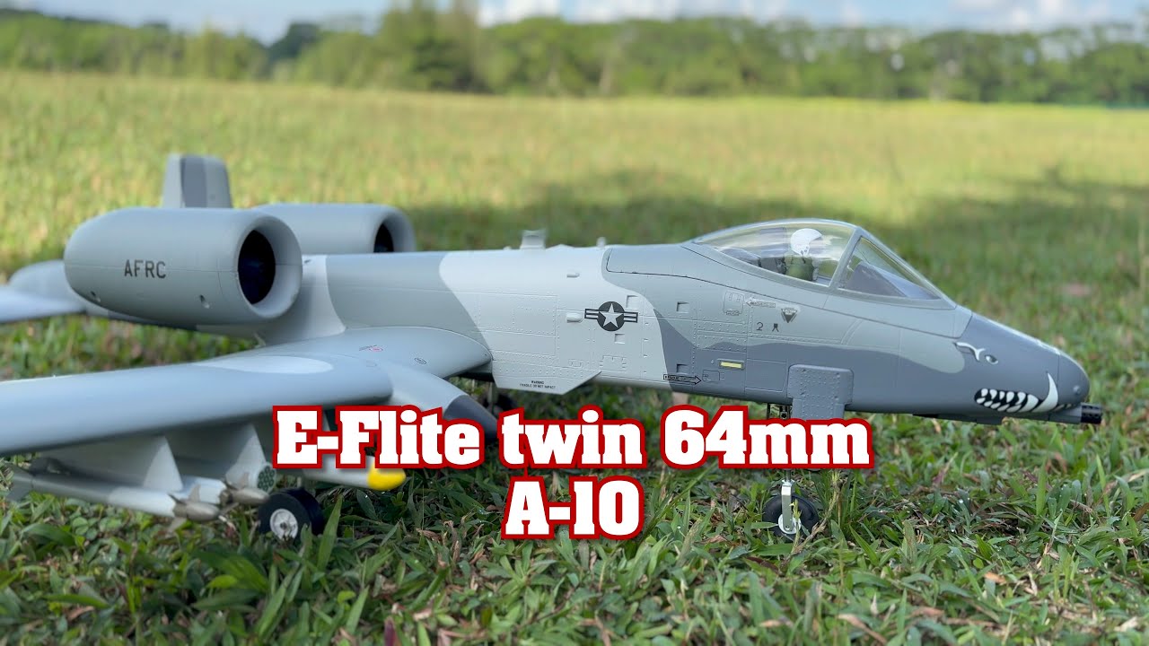 E-flite Twin 64mm A10 - YouTube