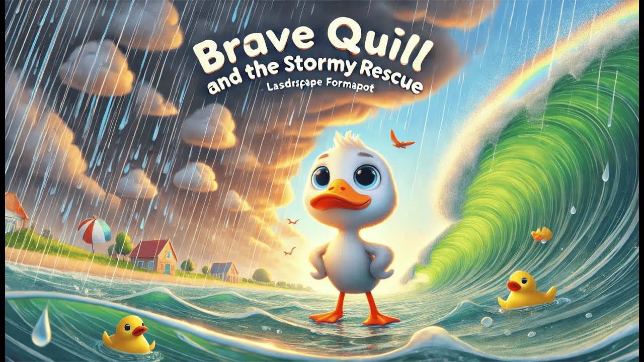 STORY OF A BRAVE DUCK | DUCK AND DUCKLING | DUCK CAUGHT IN STORM | THE ...