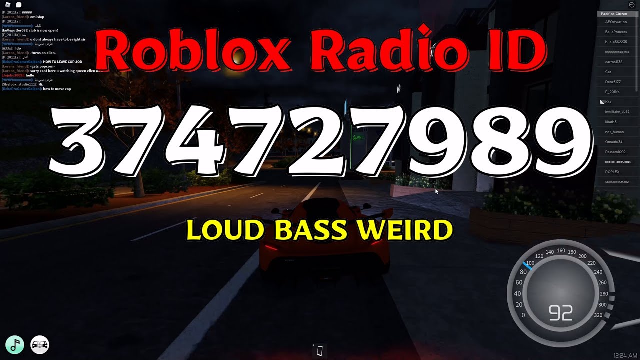 LOUD BASS WEIRD Roblox ID - YouTube
