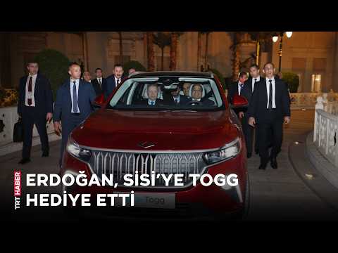 Cumhurbaşkanı Erdoğan, Mısır Cumhurbaşkanı Sisi'ye Togg hediye etti