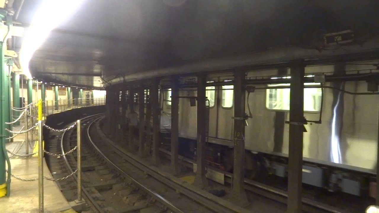 NYC Subway: Number (1)(5) Bombardier Action At South Ferry - YouTube