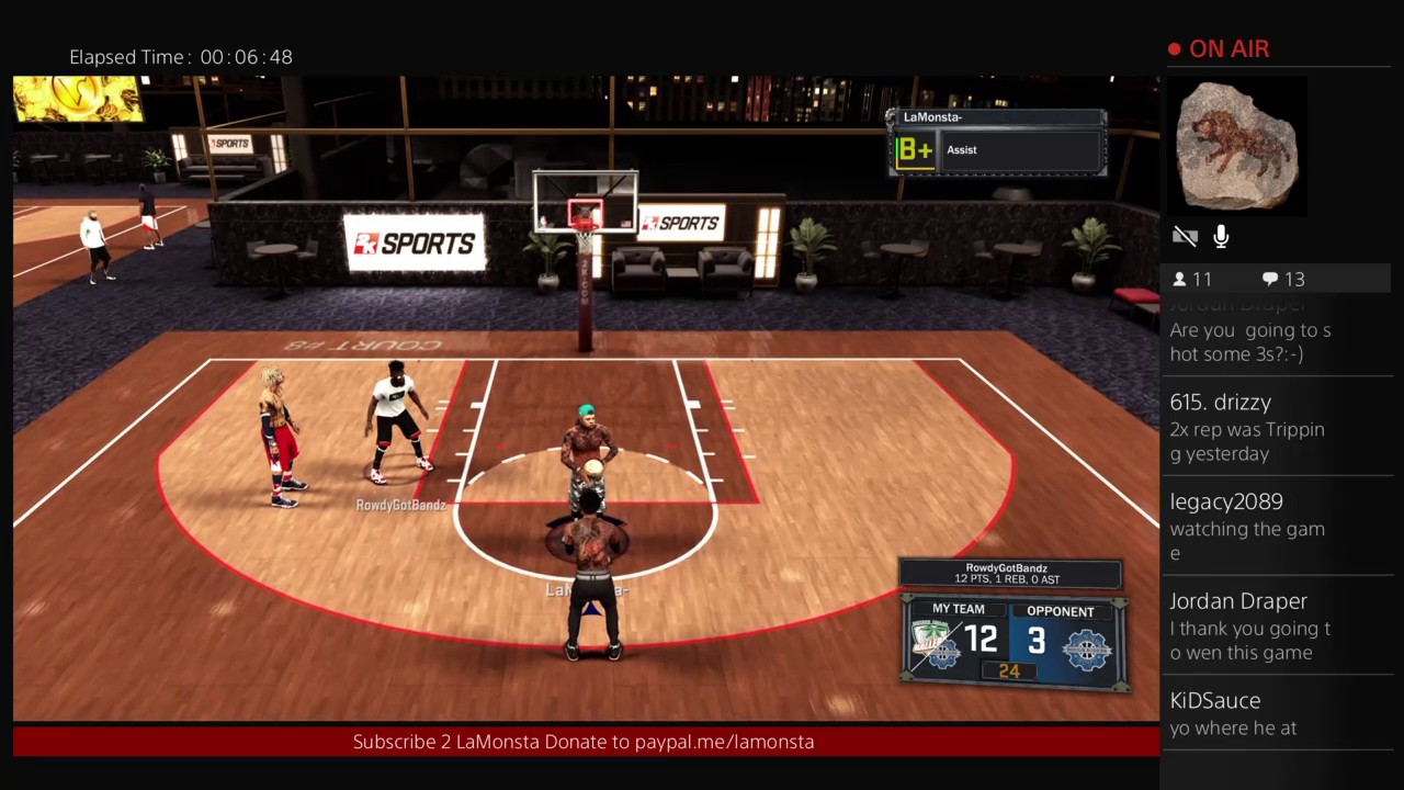 Nba2k17 Stage Highrollers With Lockdown Defender!! Double REP STREAAAK ...