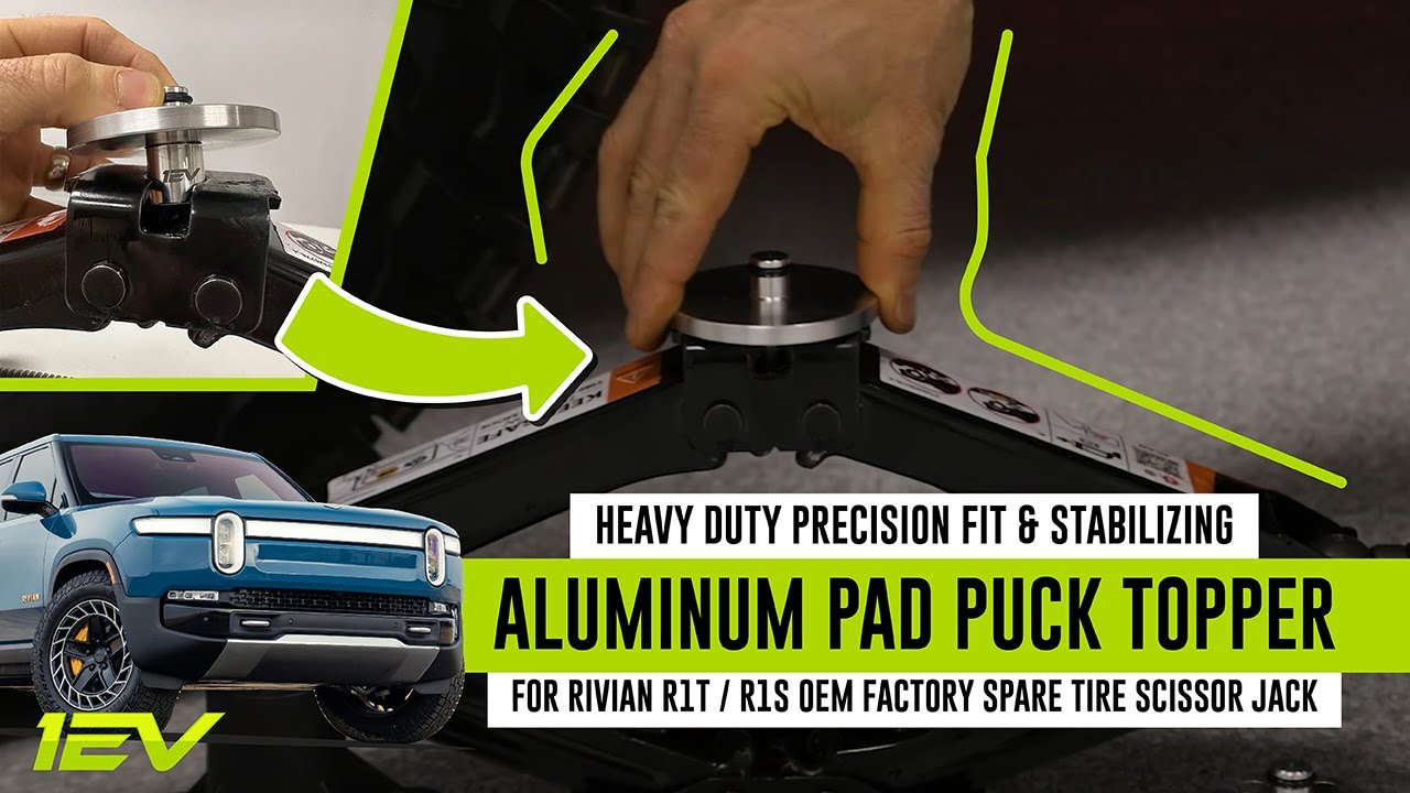 🦾 Precision Fit and Stabilizing Jack Pad Puck 🔧 Rivian R1T R1S Spare ...