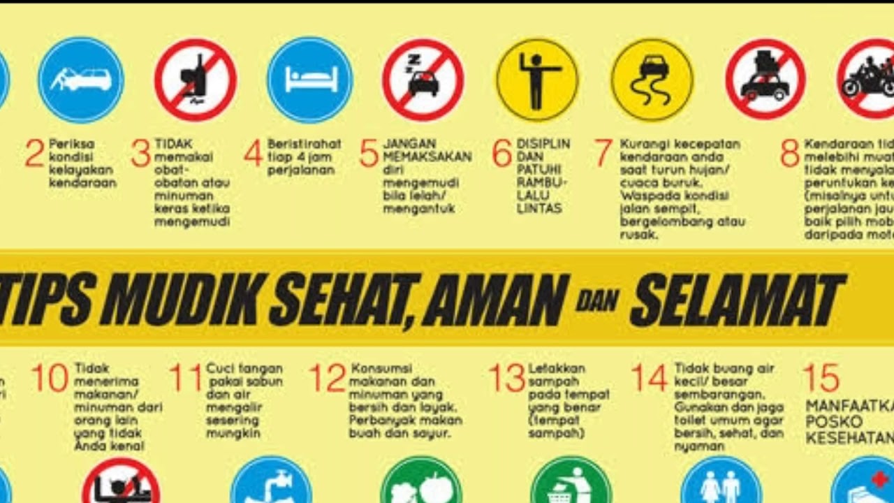 Tujuh Tips Mudik Sehat, Aman dan Selamat 2019 - YouTube