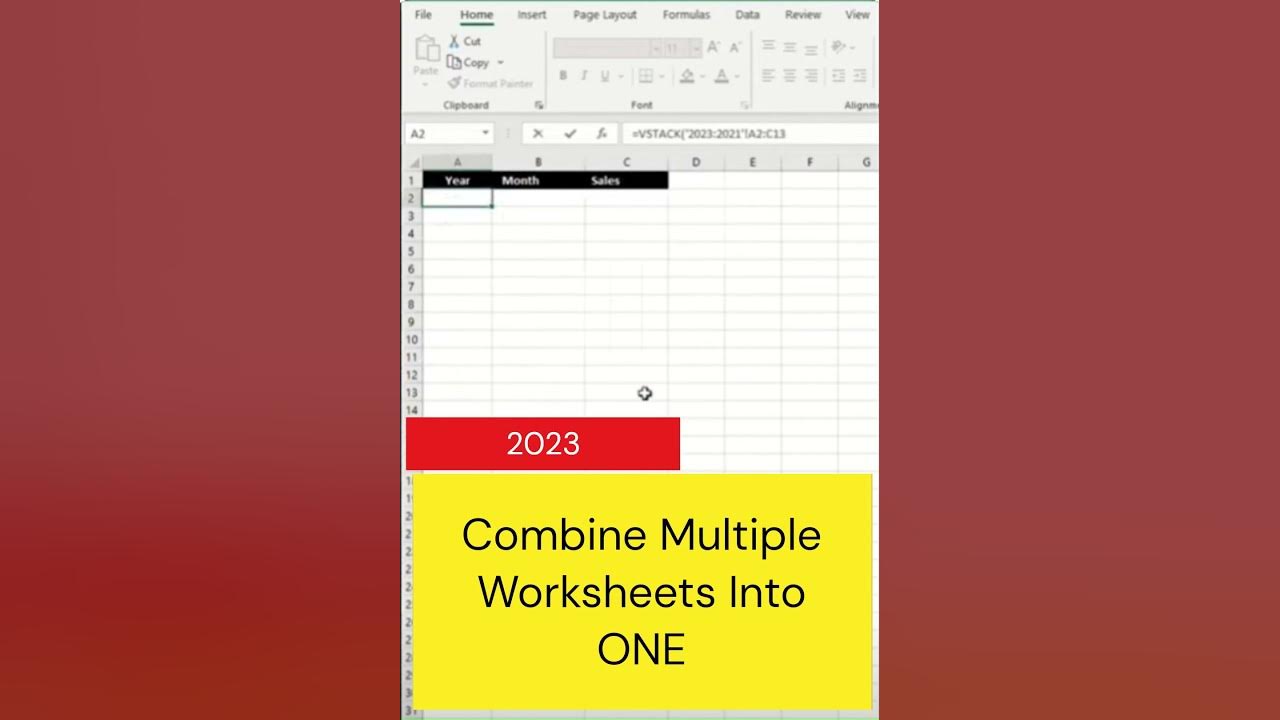 Multiple Worksheets Into One Exceltech Excel Trending Exceltips Exceltipsandtricks Msexcel