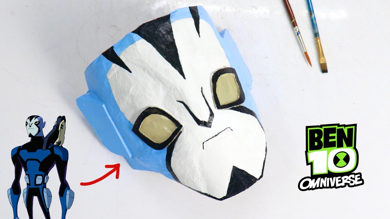 How to make Ben 10 Omniverse Rook Alien mask - YouTube