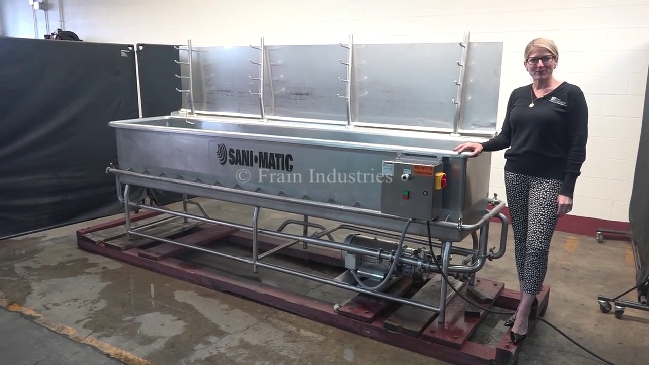 Sani-matic, 180 gallon, 304 stainless steel, CIP/COP tank - YouTube