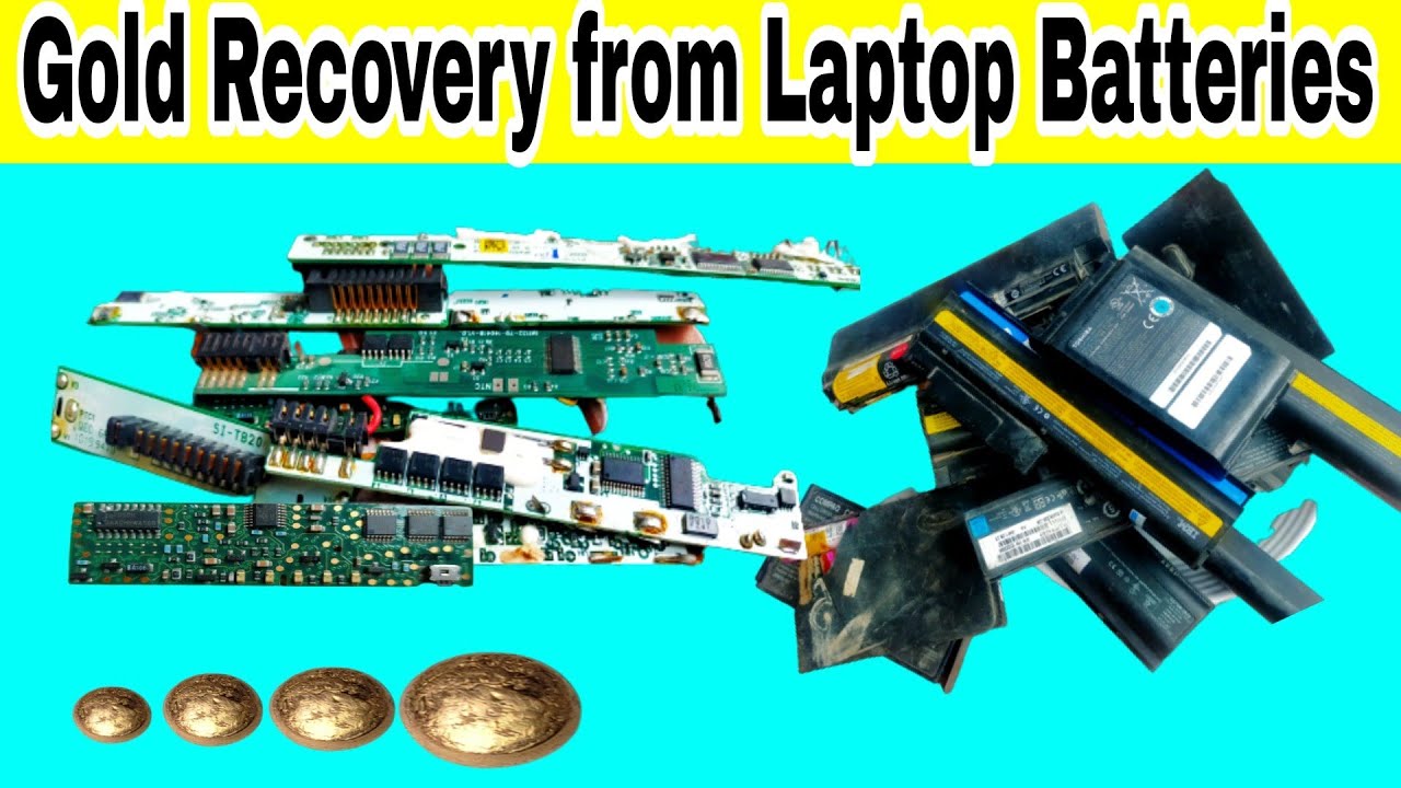 Gold Recovery from Laptop Batteries/How to recover gold from computer ...