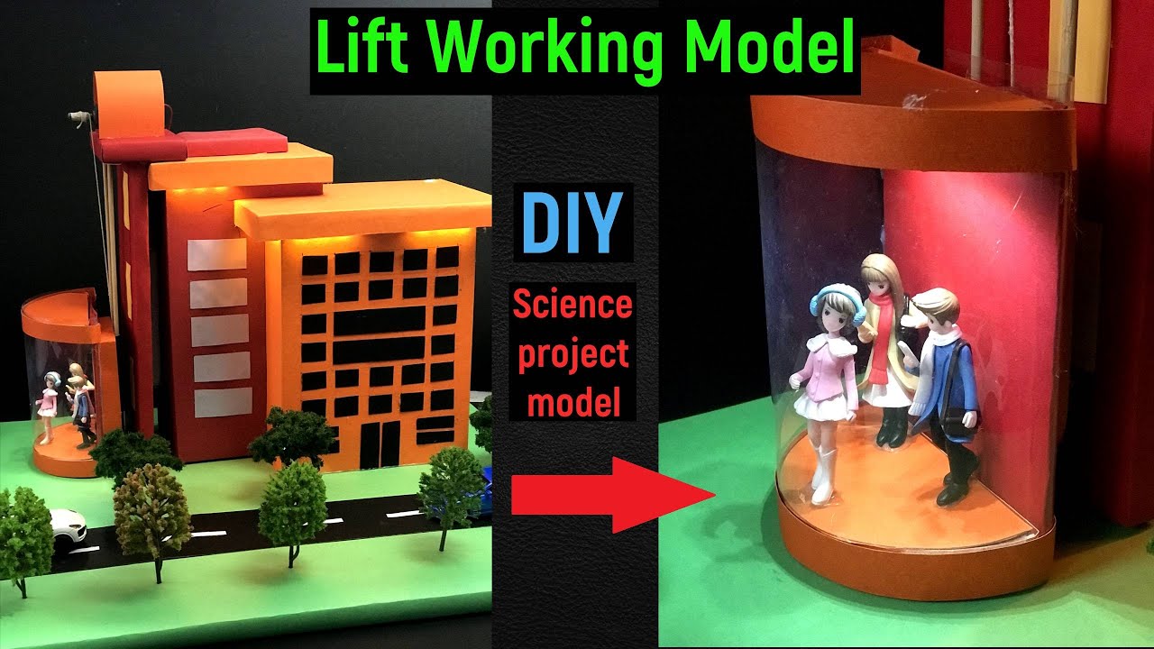 lift working model project - electric lift working model - lift working ...