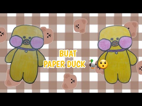 TUTORIAL BUAT PAPER DUCK - YouTube