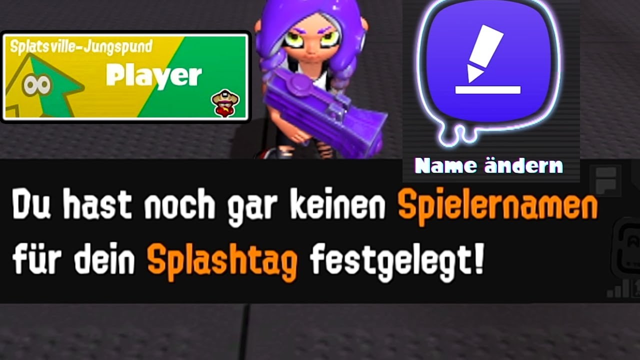 SPLATOON 3 Online - SPIELERNAMEN "PLAYER" ändern für dein SPLASHTAG ...