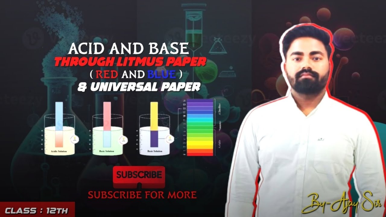 Acid and Base Detection| How to use litmus paper | How to determine ...