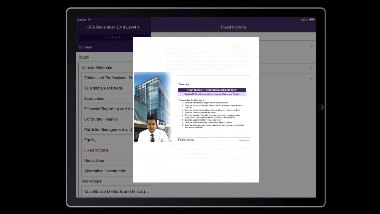 Fitch Learning Exam Prep App CFA Promo - Helping you pass the CFA exams ...