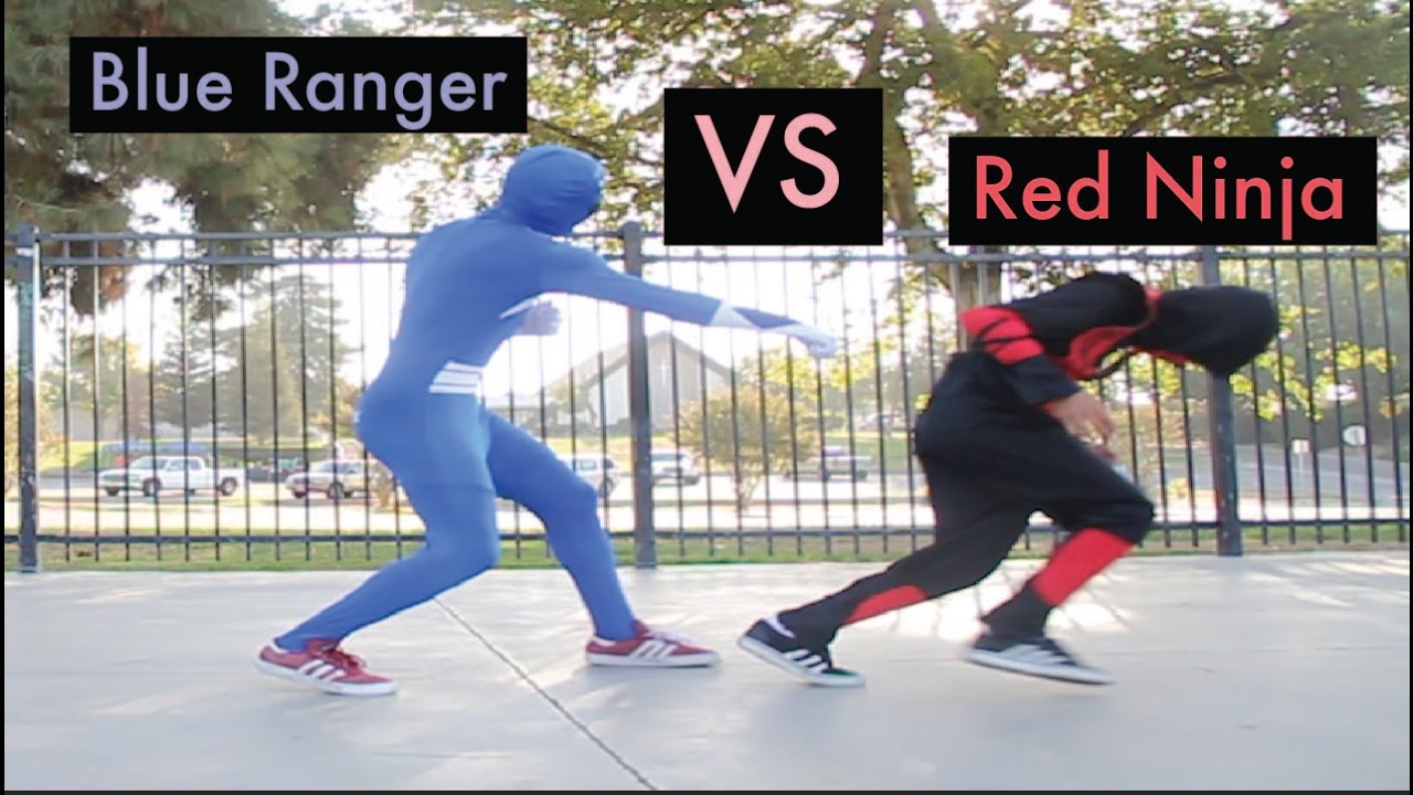 SKATE| Red Ninja VS Blue Power Ranger - YouTube